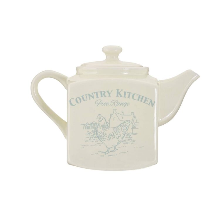 Traditional country style teapot with Soft Blue Design - Anita Jones ...